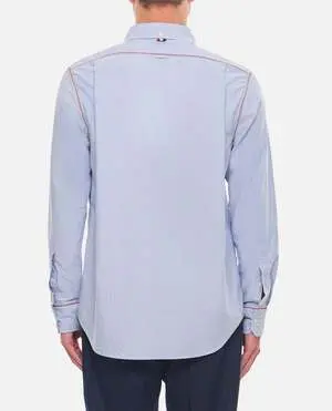 Thom Browne Light Blue Cotton Oxford Shirt - Multicolor