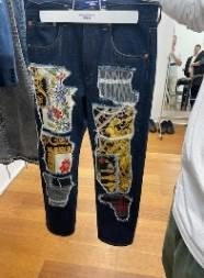 Men's Patchwork Denim