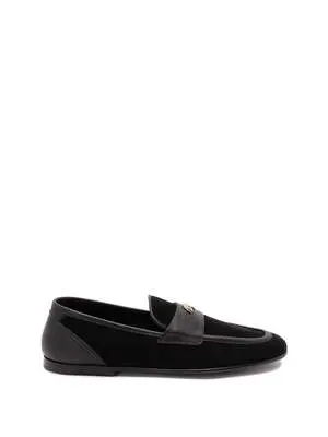 Dolce & Gabbana Suede Loafers With Horsebit Detail - Multicolor