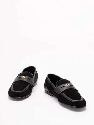 Dolce & Gabbana Suede Loafers With Horsebit Detail - Multicolor