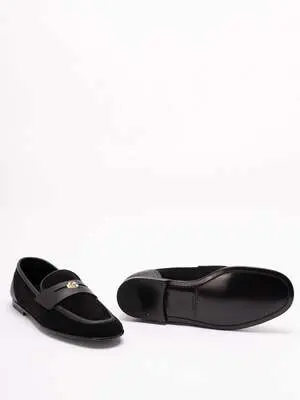 Dolce & Gabbana Suede Loafers With Horsebit Detail - Multicolor