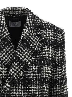 Giuseppe Di Morabito Double-breasted Tweed And Rhinestone Blazer