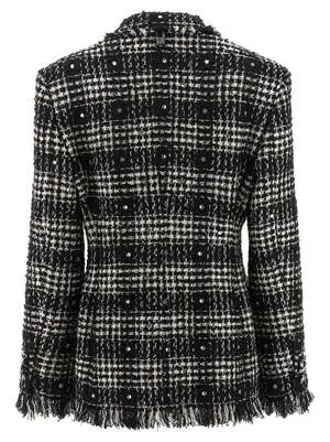 Giuseppe Di Morabito Double-breasted Tweed And Rhinestone Blazer
