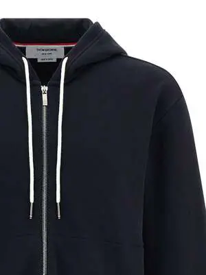 Thom Browne 4 Bar Zip Up Hoodie