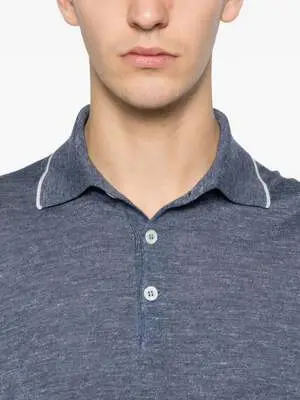 Brunello Cucinelli Long Sleeve Polo - Multicolor