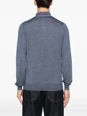 Brunello Cucinelli Long Sleeve Polo - Multicolor