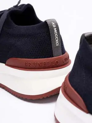 Brunello Cucinelli Knit Low-top Sneakers - Multicolor