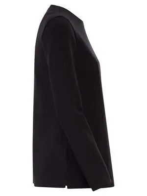 Max Mara Slim Fit Crew Neck Long Sleeve Top