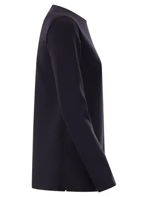 Max Mara Slim Fit Crew Neck Long Sleeve Top - Multicolor