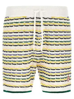 Casablanca Tuck Stitch' Bermuda Shorts - Multicolor