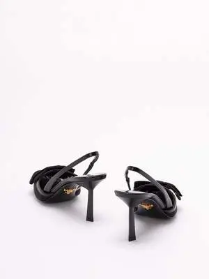 Prada Slingback Pumps With Bow Detailing - Multicolor