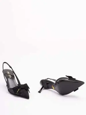 Prada Slingback Pumps With Bow Detailing - Multicolor