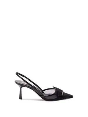 Prada Slingback Pumps With Bow Detailing - Multicolor
