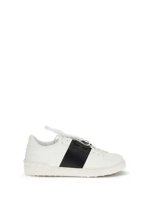 Valentino Garavani Open™ Sneakers In Calf Leather - White
