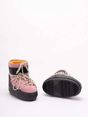 Moon Boot X Guest In Residence Icon Low Suede Boots With Bead Embellishments - Multicolor