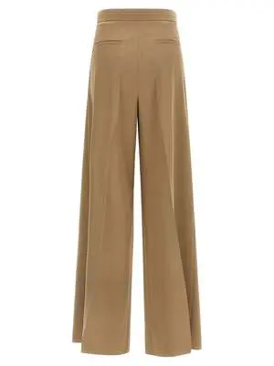 Max Mara Mxmquorum Virgin Wool Trousers - Brown