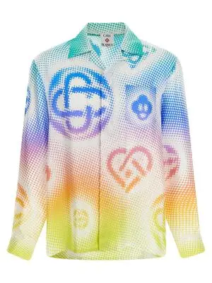 Casablanca Halftone Logo' Shirt - Multicolor