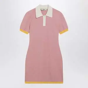 Fendi Ff Jacquard Polo Dress - Pink