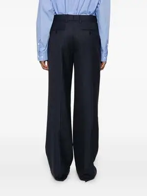 Prada Pinstriped Wool Pants - Multicolor