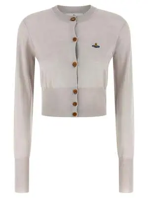 VIVIENNE WESTWOOD Bea Cropped Cardigan - Gray