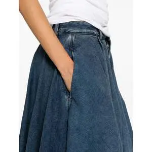 Balenciaga Denim Balloon Silhouette Knee-length Shorts