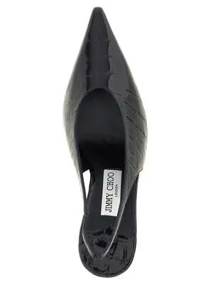 JIMMY CHOO Isa Slingback Pointed Toe High Heel - Blue