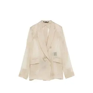 Max Mara Max Mara Pianoforte Brown Jackets - Fitted Jackets Women Brown