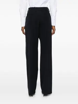 Prada Wool Straight-leg Trousers - Multicolor