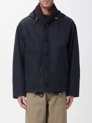 Loewe Hooded Cotton And Polyamide Jacket - Blue