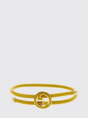 Gucci Leather Double G Bracelet - Yellow