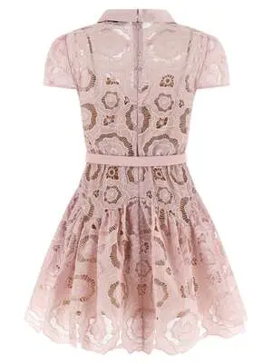 SELF-PORTRAIT Floral Lace Mini Dress