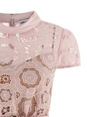 SELF-PORTRAIT Floral Lace Mini Dress