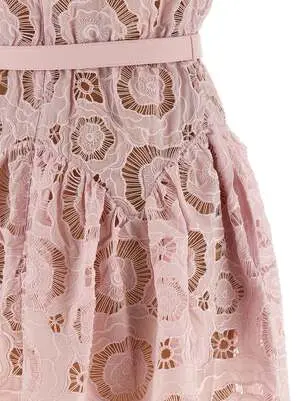 SELF-PORTRAIT Floral Lace Mini Dress