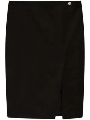 Givenchy Wool Skirt With Side Slit