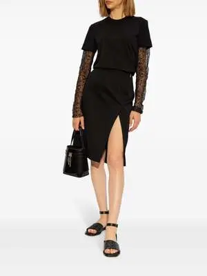 Givenchy Wool Skirt With Side Slit