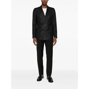 Tagliatore Double-breasted Peak Lapel Blazer