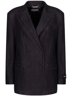 Dolce & Gabbana Double Breasted Denim Jacket - Multicolor