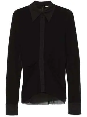 JIL SANDER Jil Sander Double Layer Viscose Shirt Multicolor