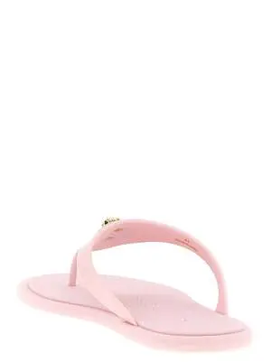 Versace Alia Flat Sandals With Medusa Hardware - Pink