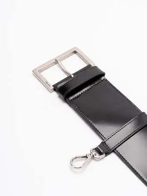 Prada Calf Leather Buckled Bag Bracelet