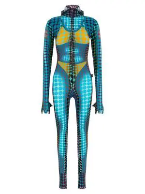 JEAN PAUL GAULTIER Re-edition "the Blue Dots Print" Jumpsuit - Multicolor