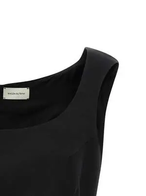 Magda Butrym Sleeveless Ruffle Detail Top