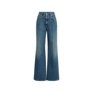 Brunello Cucinelli Denim Wide-leg Jeans - Blue