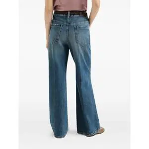 Brunello Cucinelli Denim Wide-leg Jeans - Blue