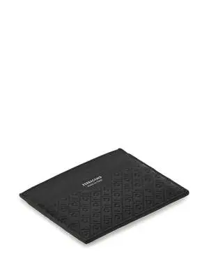 FERRAGAMO Monogram Card Holder - Black