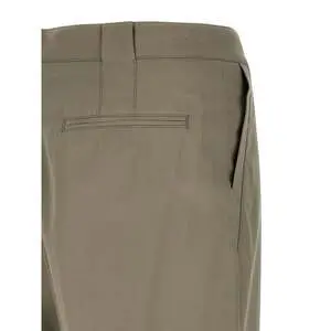 Brunello Cucinelli Tailored Pleated Cotton Trousers