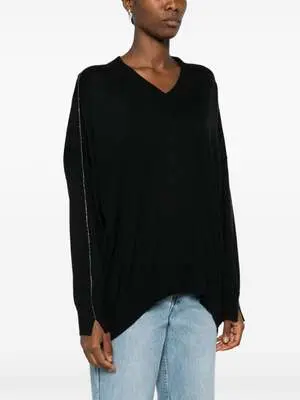 Brunello Cucinelli Long Sleeve V-neck Sweater