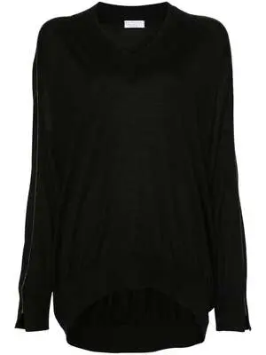 Brunello Cucinelli Long Sleeve V-neck Sweater - Multicolor