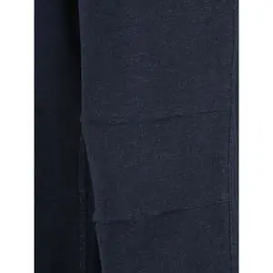 Brunello Cucinelli Navy Cotton And Linen Blend Trousers - Blue