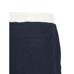 Brunello Cucinelli Navy Cotton And Linen Blend Trousers - Blue